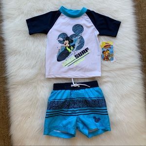 Disney | Swim | Mickey Mouse 2 Piece Swim Set | Poshmark